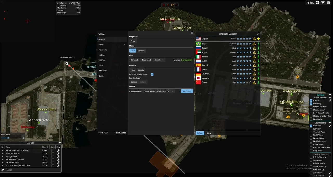 EFT [DMA CLUTCH] | Приватные читы для разных игр