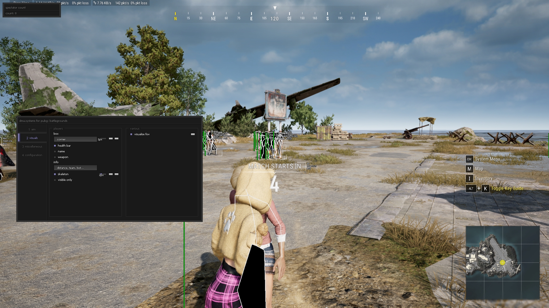 PUBG DMA [Systems] | Private cheats for various games